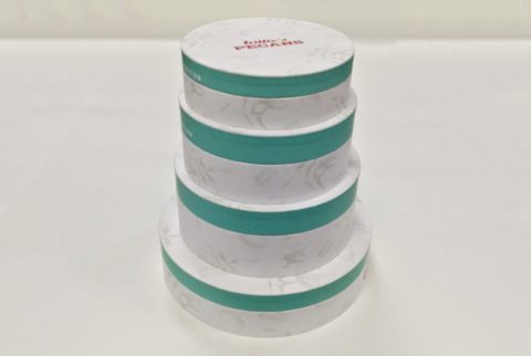 Empty paper tube shaker box with salt shaker lid for food packaging