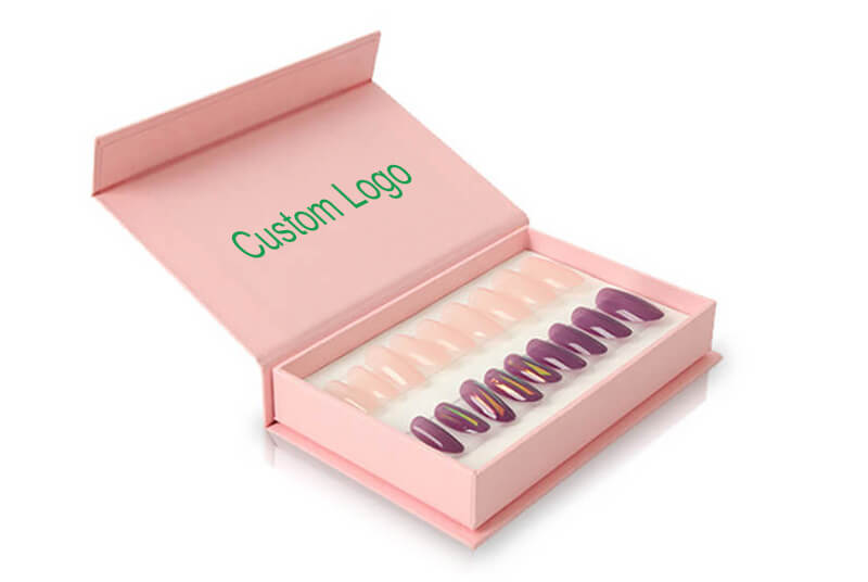 Empty Press On Nail Packaging Box Private Label Wholesale