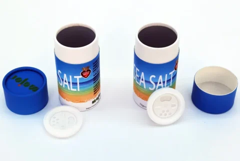 Custom Eco Bath Salt Tube Packaging with Shaker Lid Wholesale